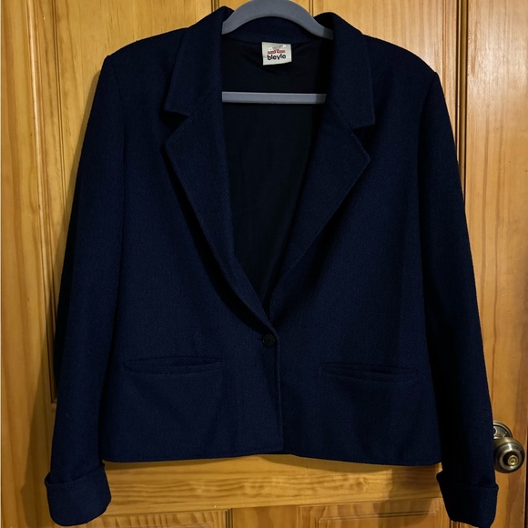 Bleyle | Jackets & Coats | Vintage Bleyle Navy Blazer Size 2 Minimalist ...